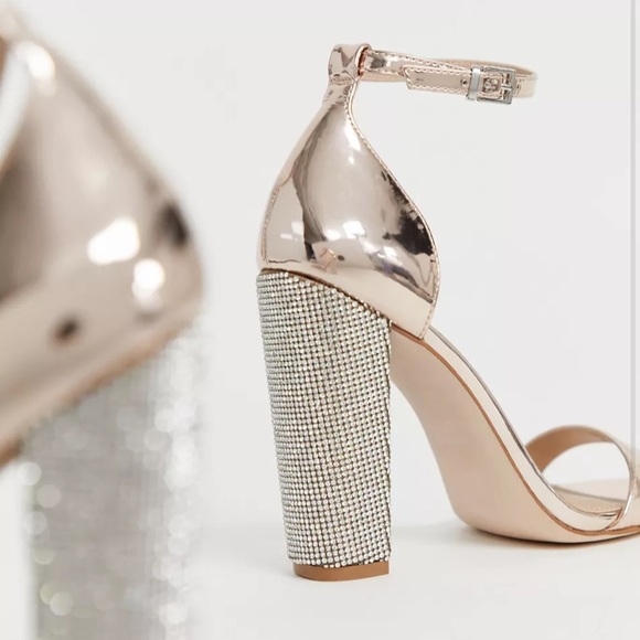 ASOS | Shoes | Nwt Asos Rose Gold Heel Size Us 6 Uk 4 | Poshmark